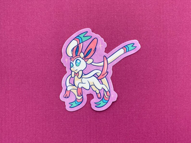 Sylveon Waterproof Pokemon Sticker | Etsy