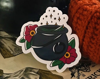 Cauldron Temporary Fake Tattoo Sticker set of 2 - Etsy