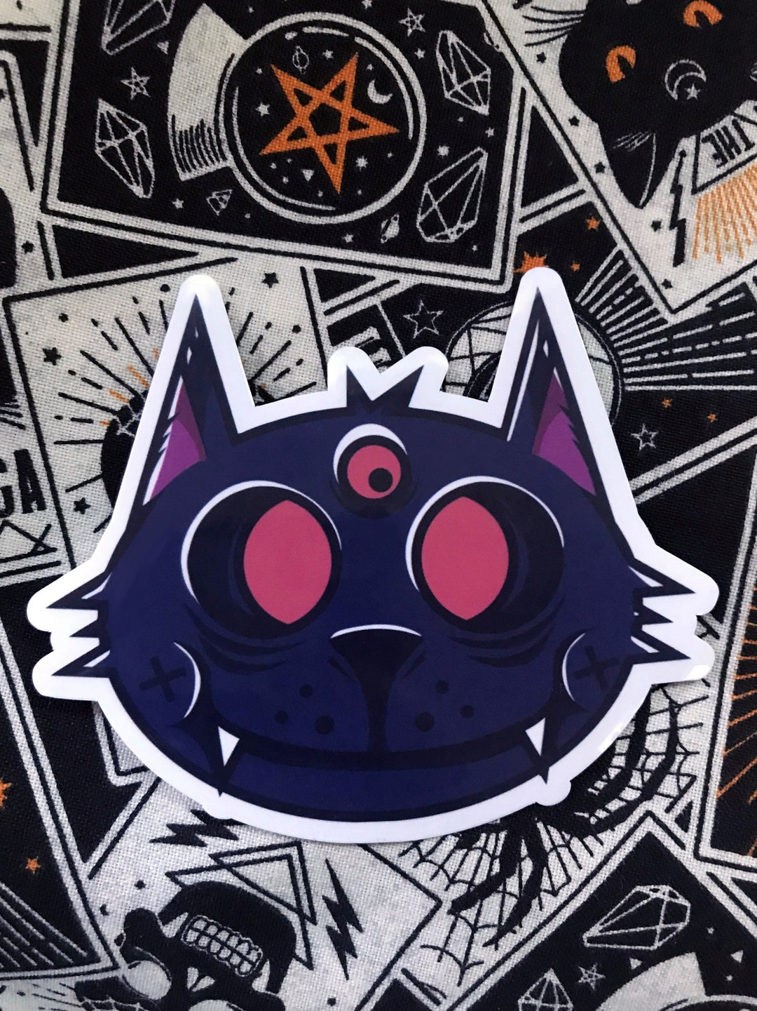 Magic Cat Vinyl Sticker - Etsy