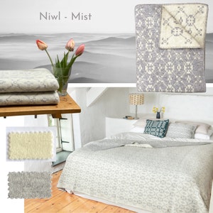 Woollen 'niwl / Mist' Blanket Welsh Llandeilo - Etsy UK