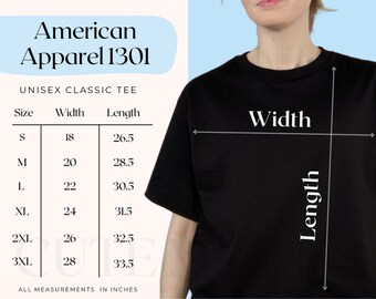 American Apparel 1301 Mockup - Etsy