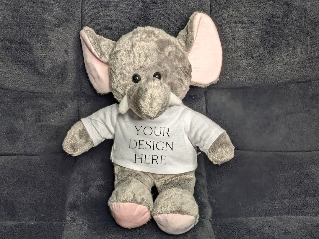Stuffed Animal Mockup Elephant Mockup Printify Stuffed - Etsy