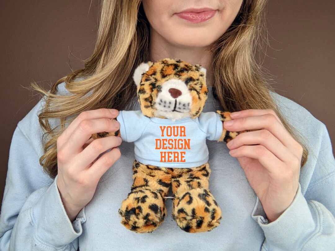 Printify Stuffed Animal Mockup Light Blue Tiger Mockup - Etsy