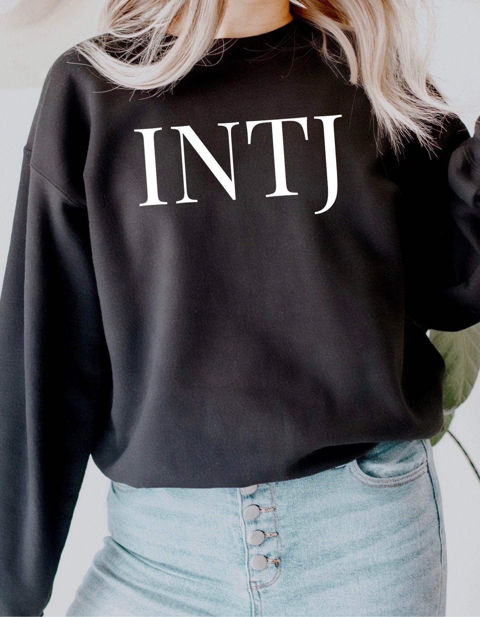 Minimalist intj sweatshirt myers briggs intj gift myers | Etsy