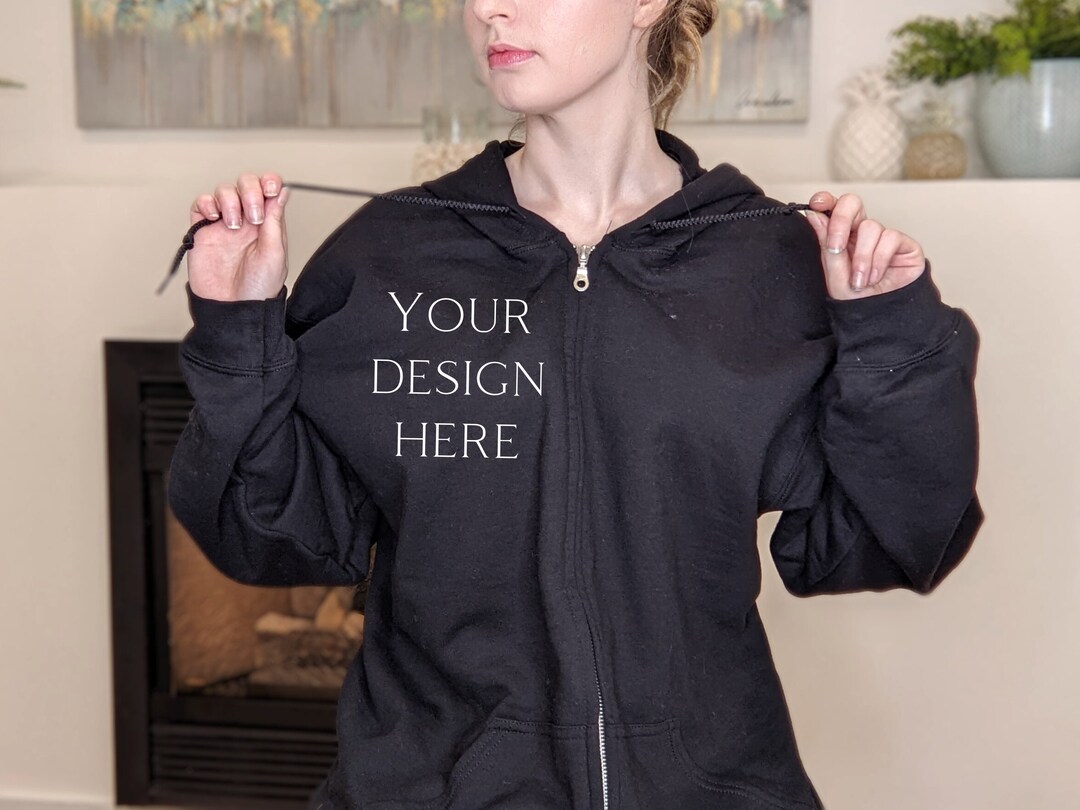 Gildan 18600 Mockup Gildan 18600 Mock Up, Gildan 18600 Zipped ...