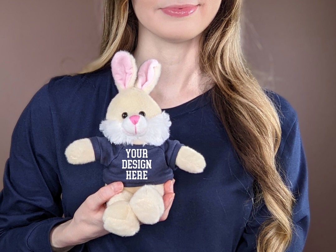 Printify Stuffed Animal Mockup Navy Bunny Mockup Printify - Etsy