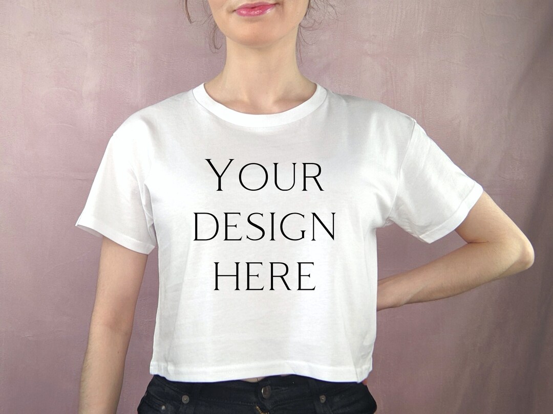 AOP Crop Tee Mockup AOP Crop Top Mock Up Printify Crop Top - Etsy