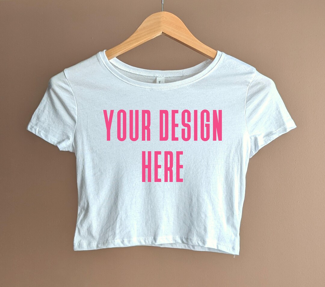 White Bella Crop Top Bella 6681 Crop Top Bella 6681 Mock - Etsy