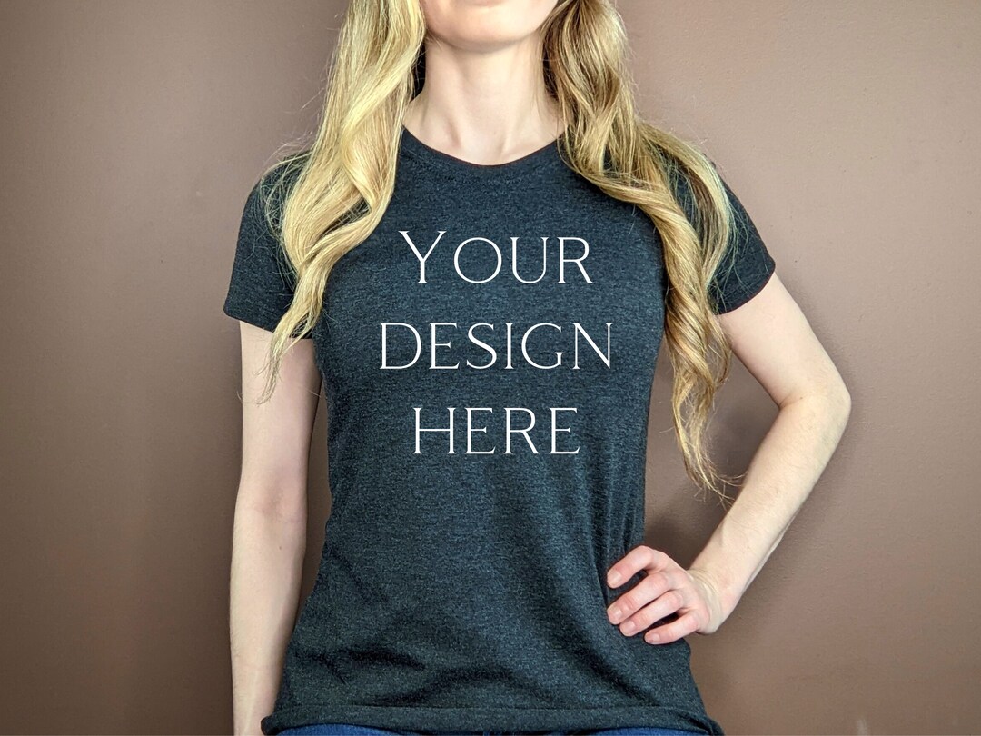 Next Level 6710 Vintage Black Mockup Next Level Women's Triblend Tee ...