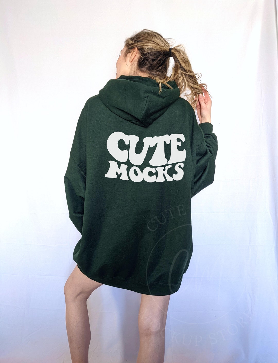 Forest Green Hoodie Mockup Dark Green Hoodie Forest Green - Etsy