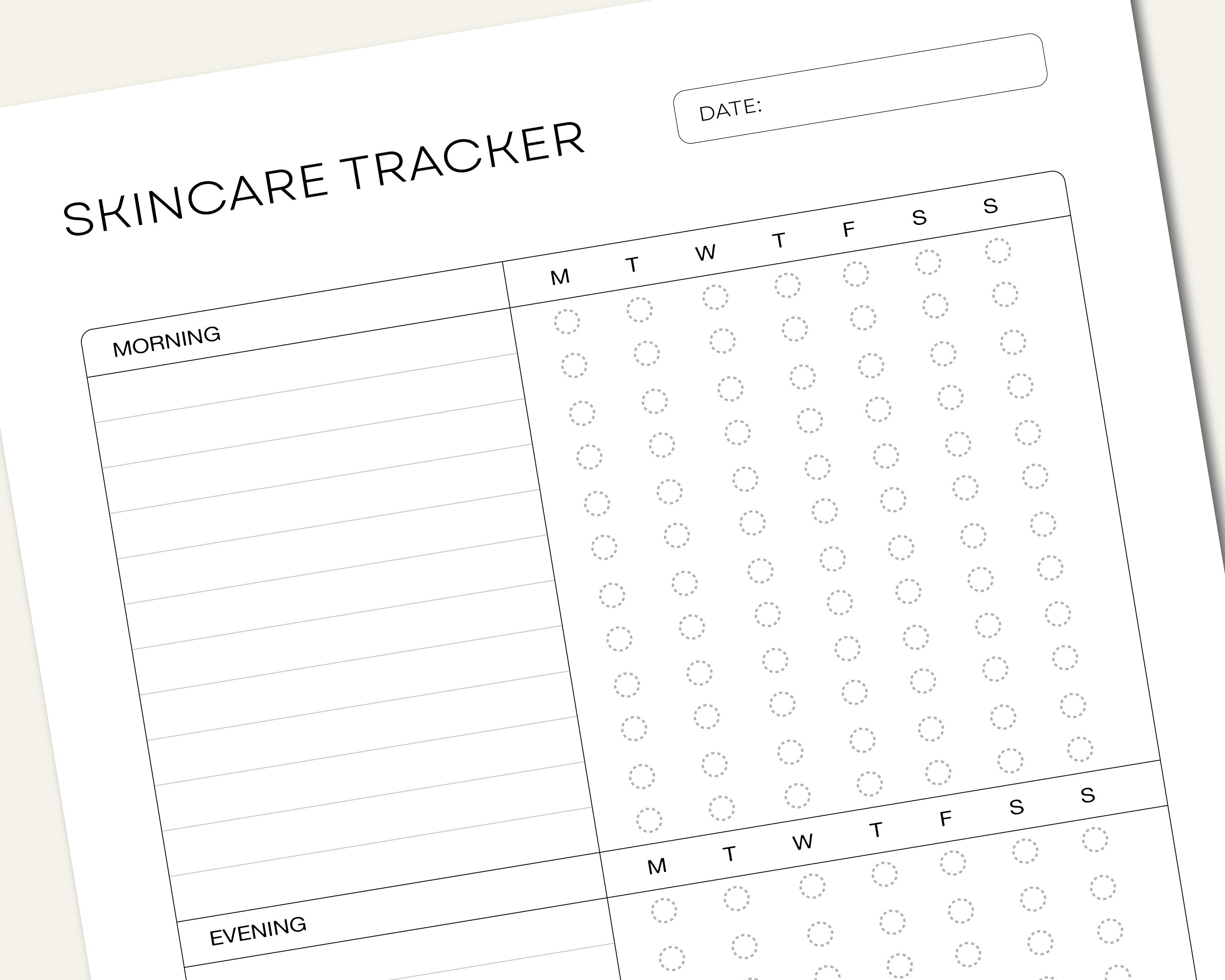 Skincare Routine Planner, Beauty Planner, Daily Self Care Planner ...