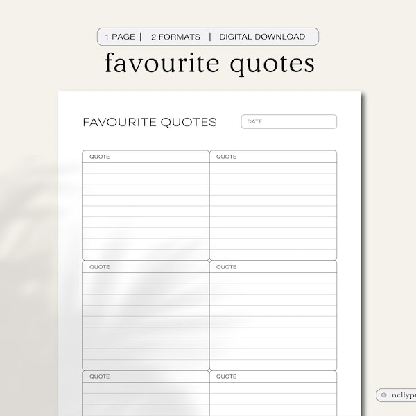 Favorite Quotes - Etsy