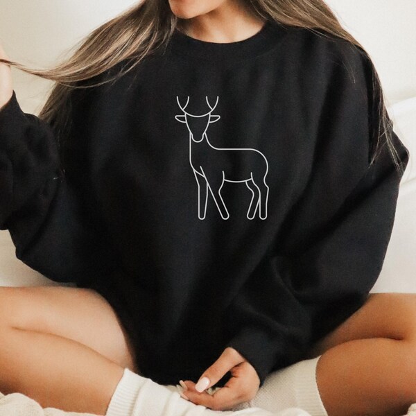 Deer Sweater - Etsy