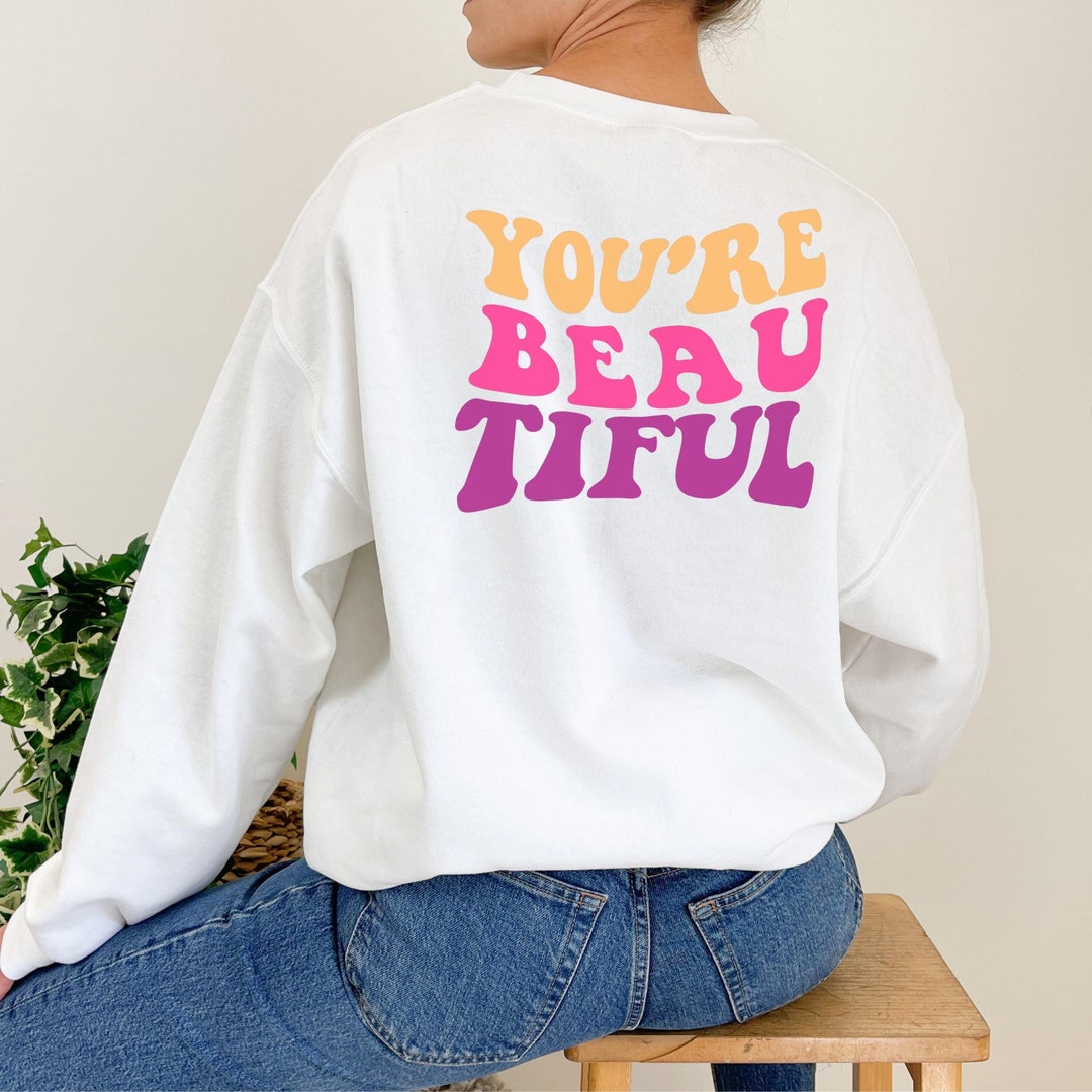 Positive Sweatshirt | Affirmations Sweatshirt, Oversized Sweatshirt ...