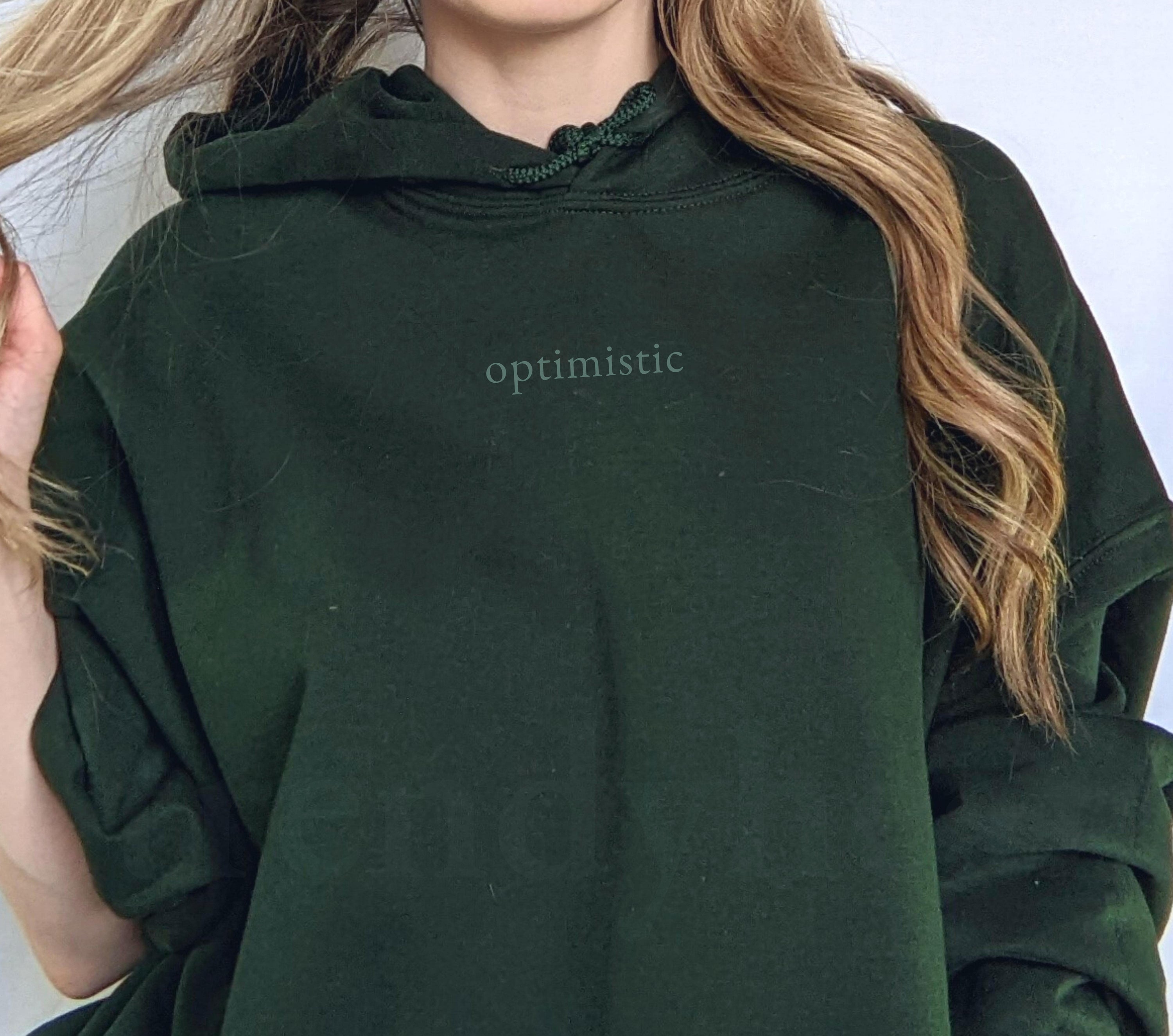 Trendy Optimistic Hoodie Aesthetic Hoodie, Oversized Hoodie, Sweatshirt ...