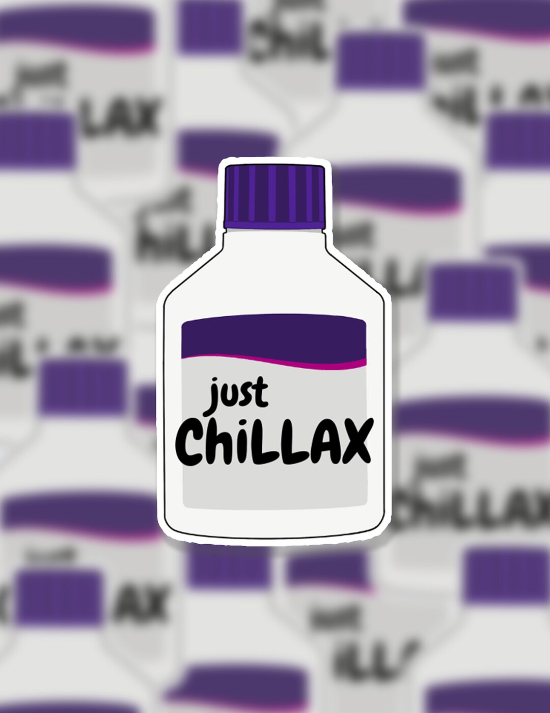Just Chillax | Sticker | Hand-drawn | Medical Sticker | Laxative | Gastroenterology | Sticker ...