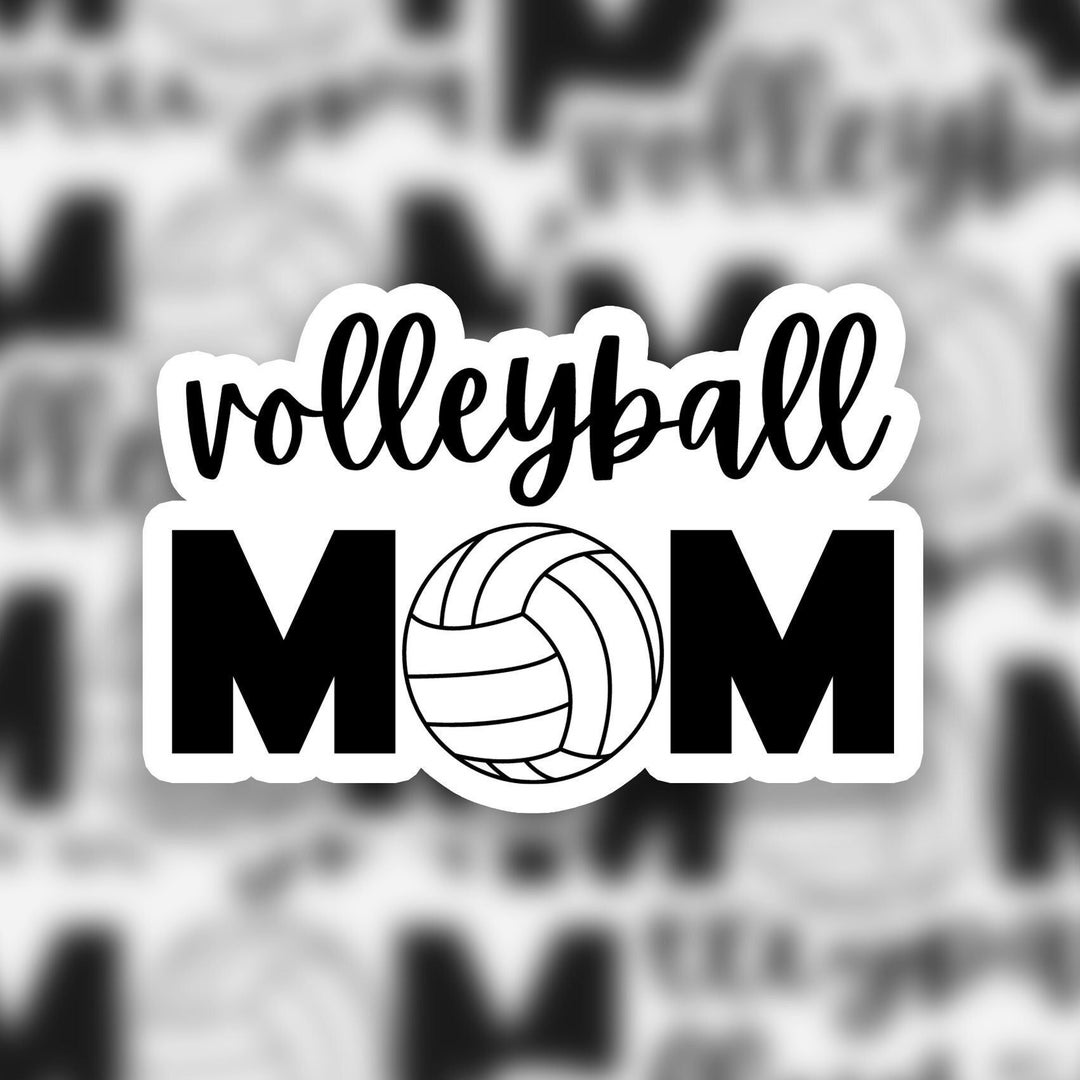 Volleyball Mom | Sticker | Cute Parent Stickers | Sports Stickers ...