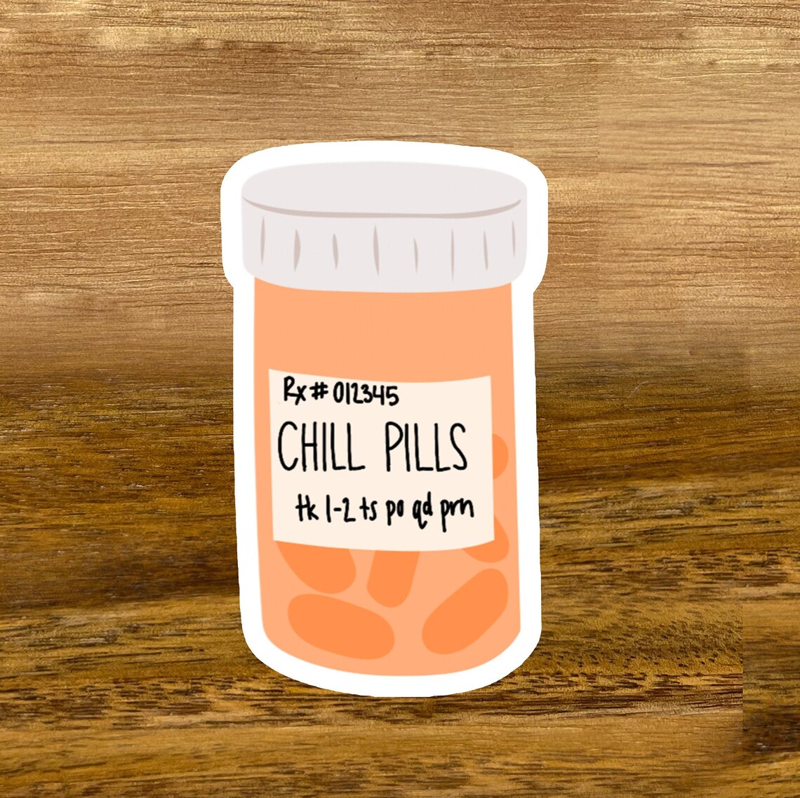 Chill Pill Sticker Funny Pharmacy Sticker Medical Sticker | Etsy