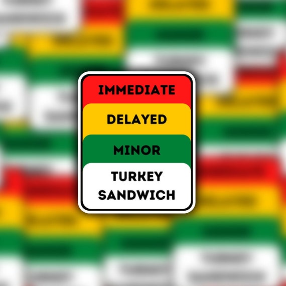 Triage Card Sticker Funny Ems Sticker Medical EMT Rn - Etsy