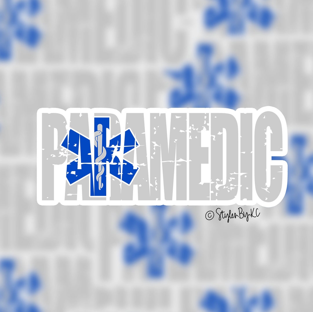 Paramedic With Star of Life | Sticker | EMS Sticker | Medical | First ...