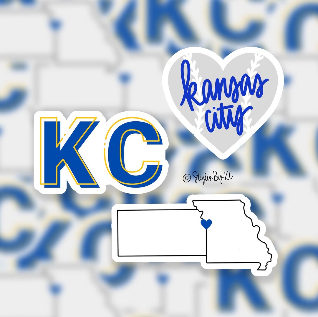 Kansas City Inspired Sticker Pack | Sticker | Baseball Fan Stickers ...