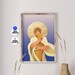 Jesus Embracing Illustration Catholic Printable Wall Art, Catholic ...