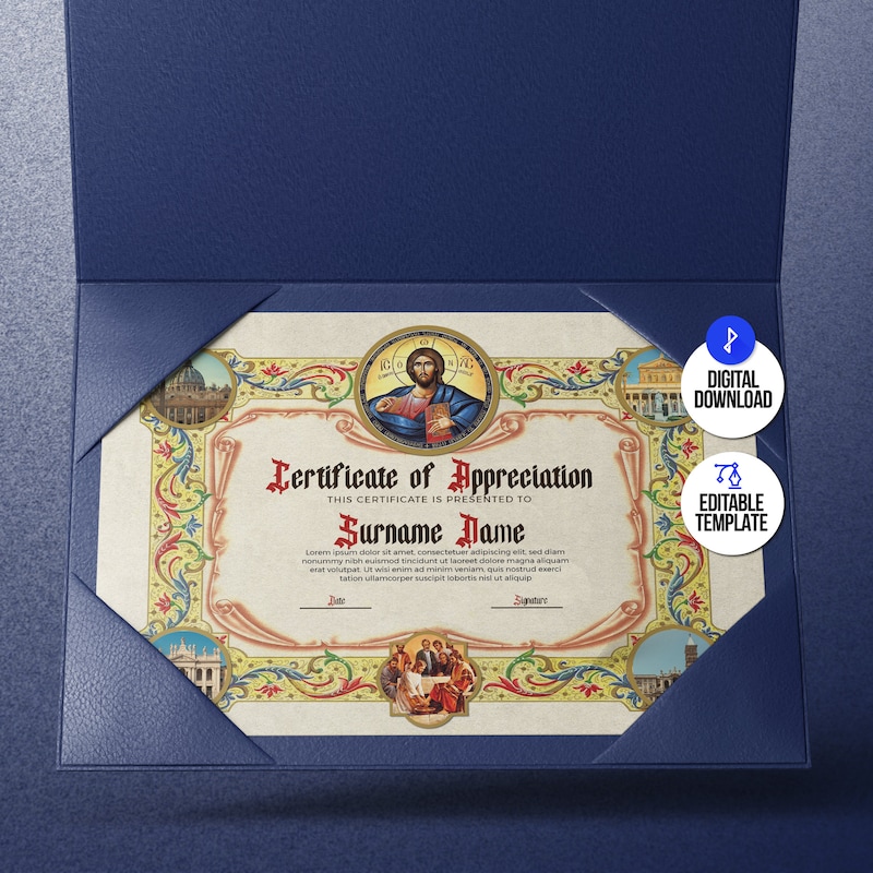 Blessing Certificate - Etsy
