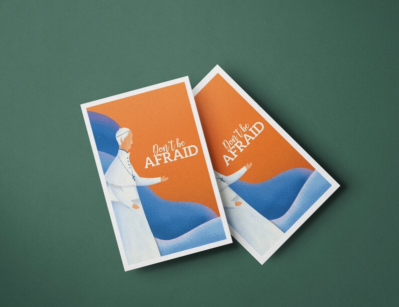 Pope Francis Don't Be Afraid Catholic Printable Wall - Etsy