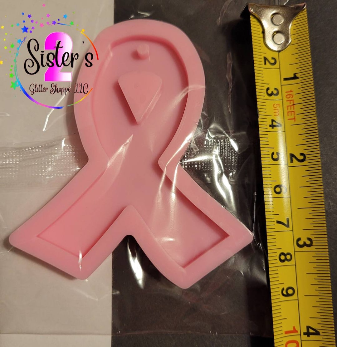 Cancer Ribbon Keychain Silicone Mold, Resin Mold - Etsy