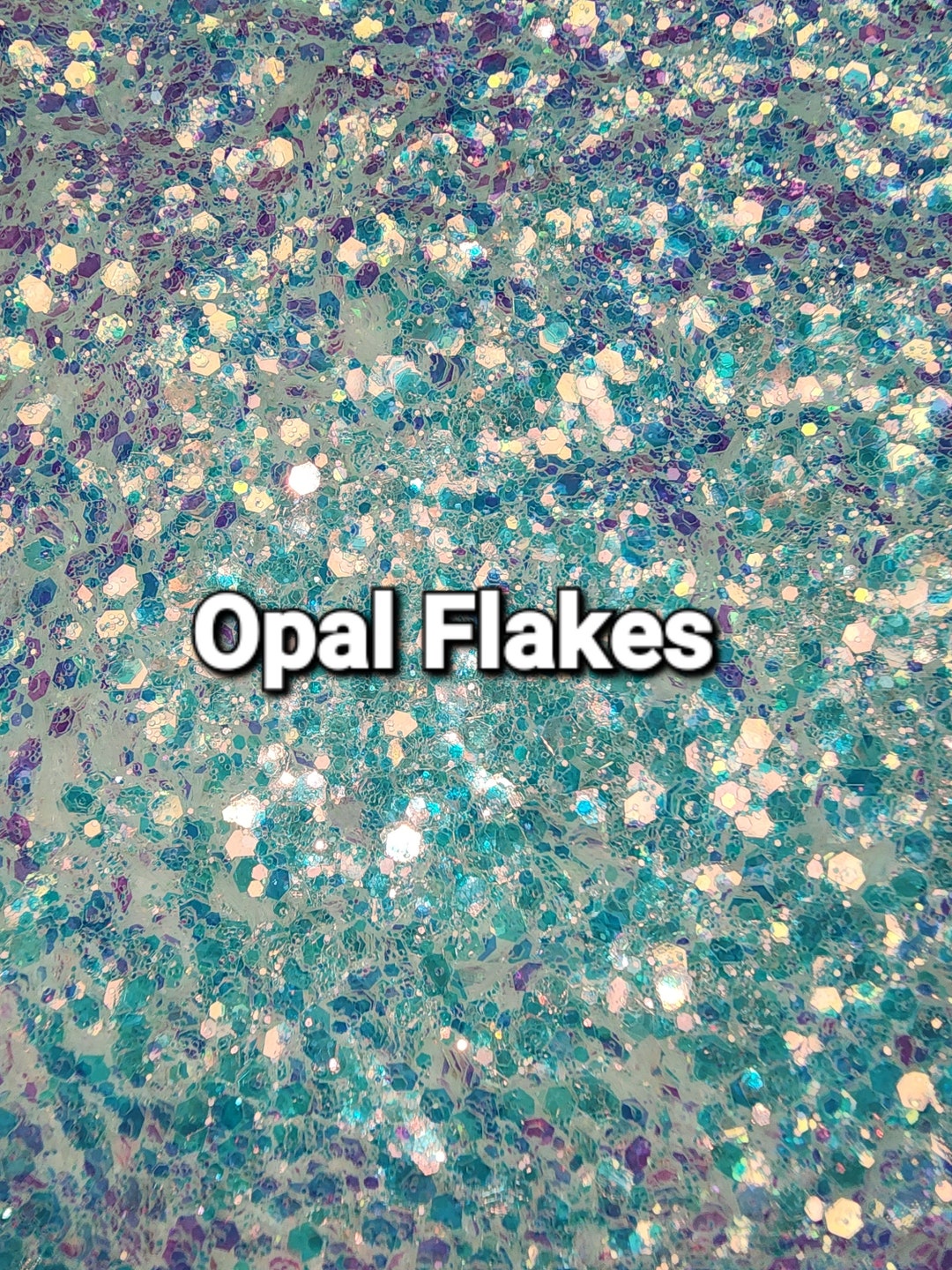 Opal Flakes, Transparent Opal Chunky Glitter Mix, Mixed Glitter, Opal ...