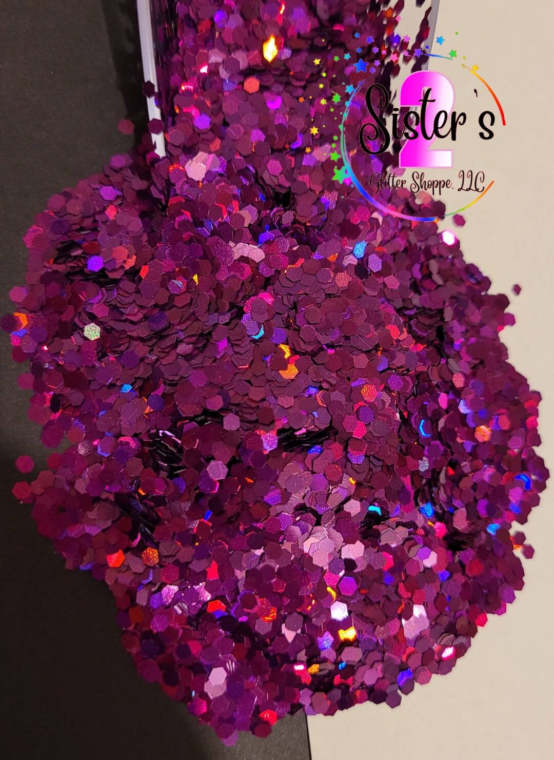 Majestic Chunk, 2mm Purple Chunky Glitter, Polyester Glitter, Chunky ...