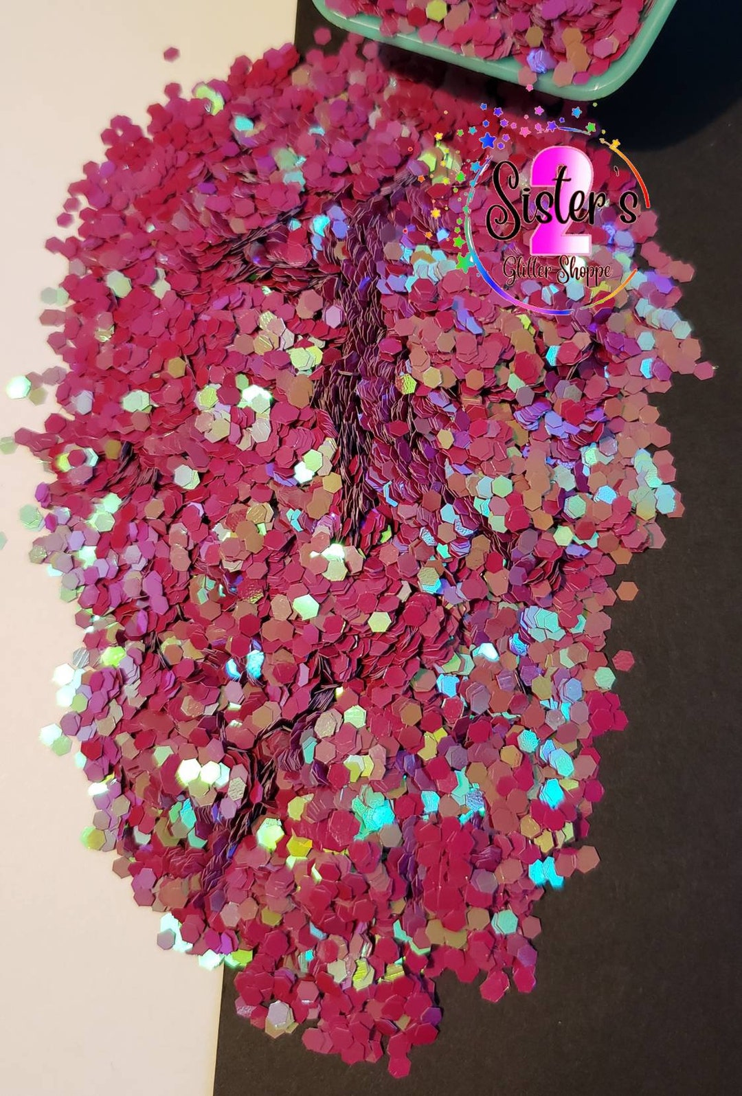 Purkle Chunk, 2mm Pink Purple Chunky Glitter, Polyester Glitter, Chunky ...