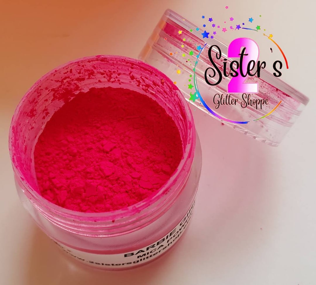 Barbie girl, pink mica powder, mica powder, 5 gram container - Etsy ...