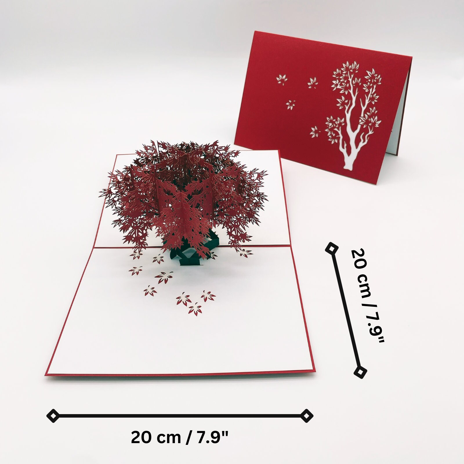 3D Pop up Card | Scarlet Maple - Etsy