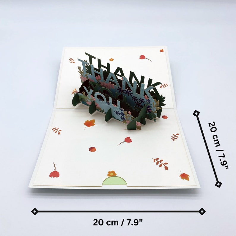 3D Pop up Thank You - Appreciation Card - Etsy