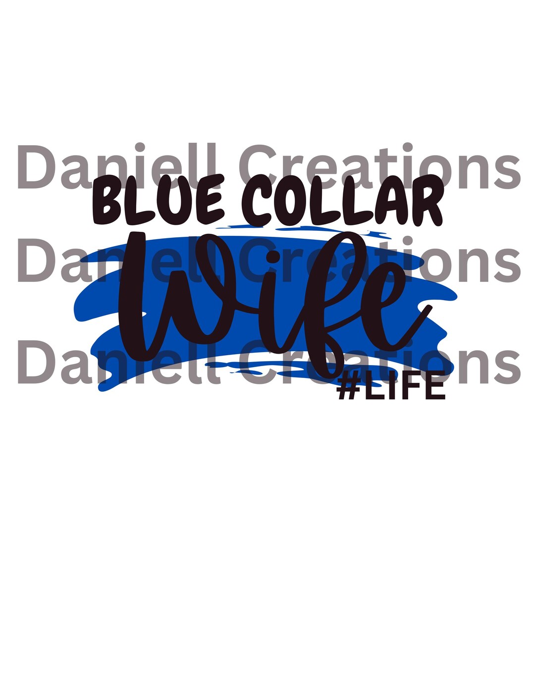 Blue Collard Wife Black PNG SVG - Etsy