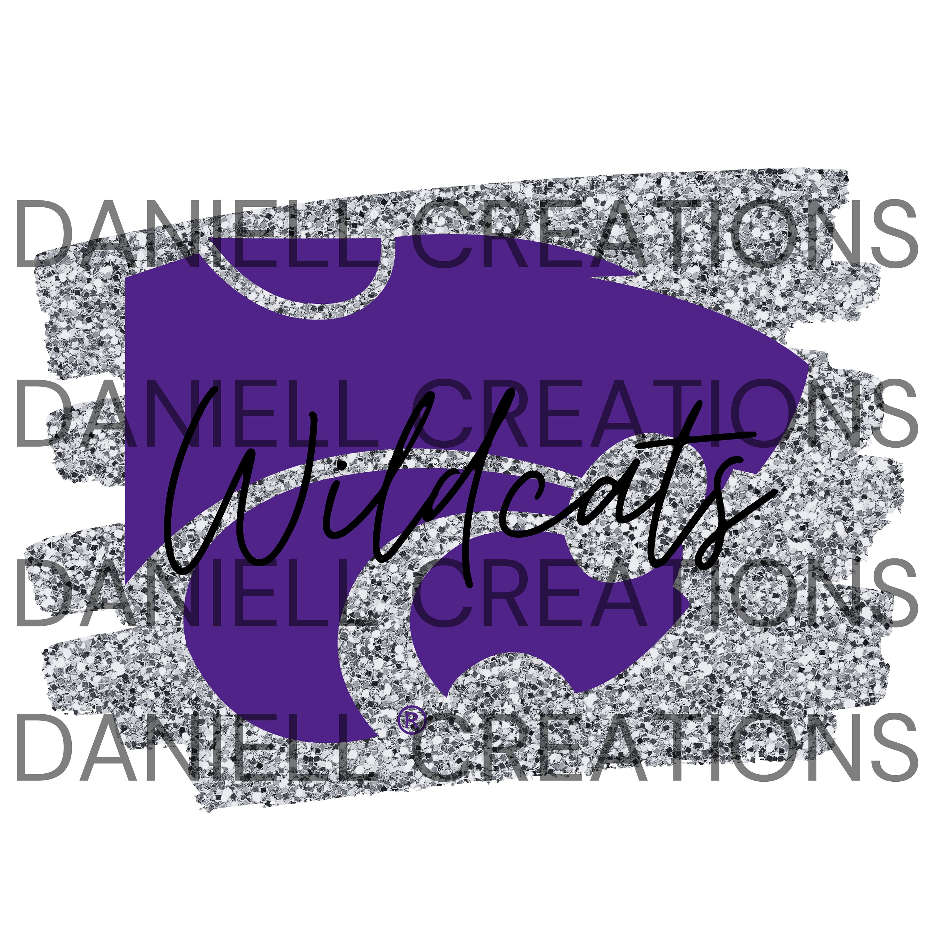 Wildcat Purple and Sliver PNG - Etsy