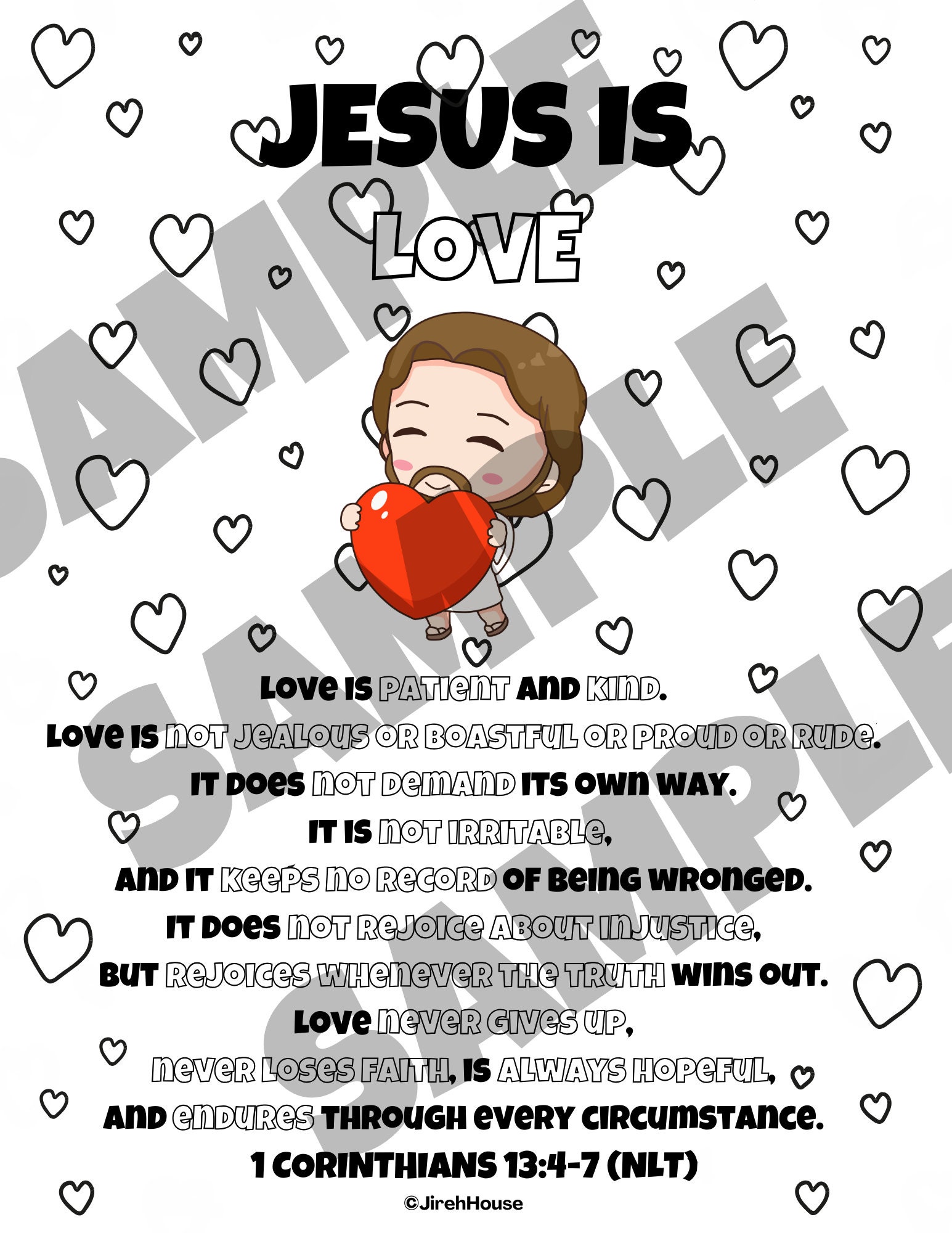 Jesus Is... | Printable Coloring & Activity Pages for Kids | Christian ...