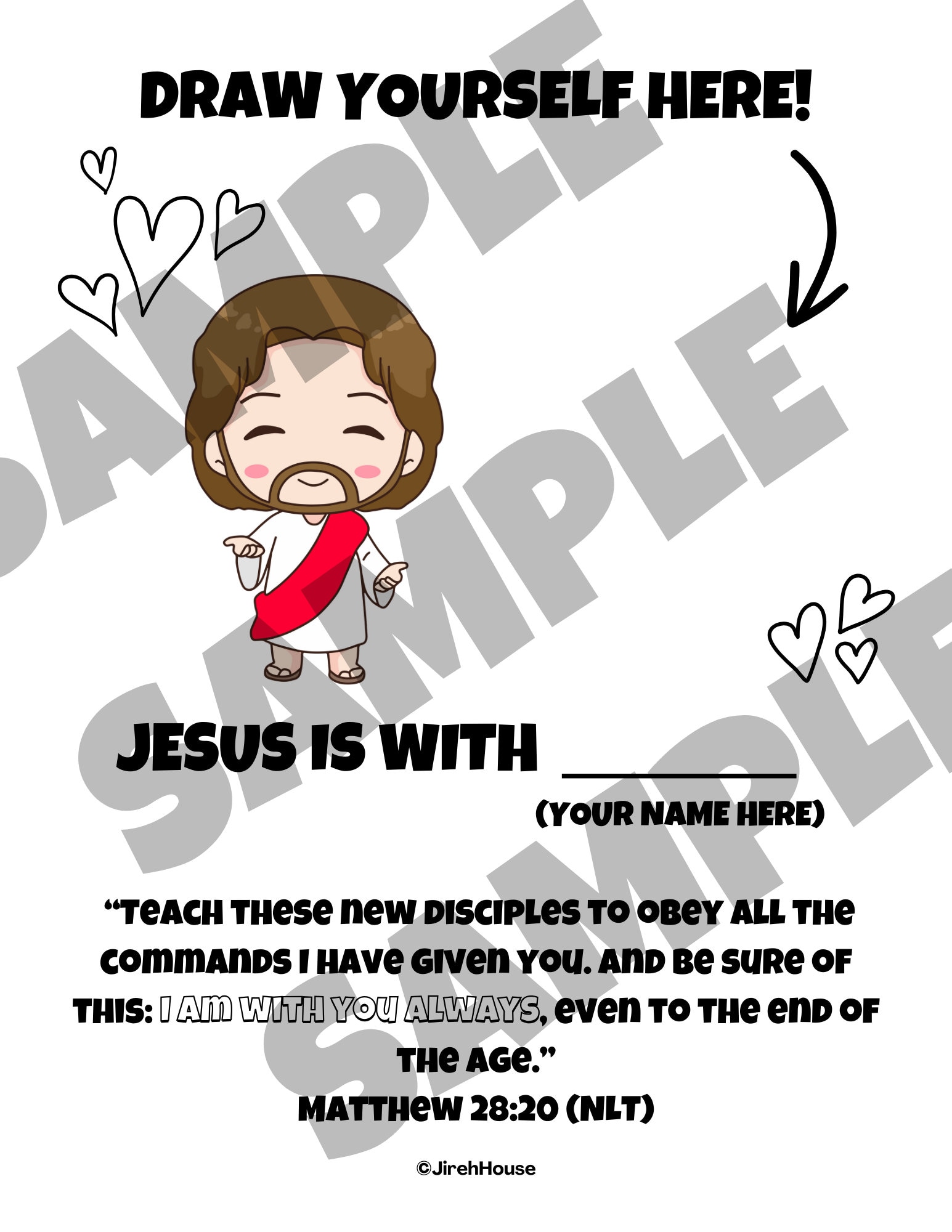 Jesus Is... | Printable Coloring & Activity Pages for Kids | Christian ...