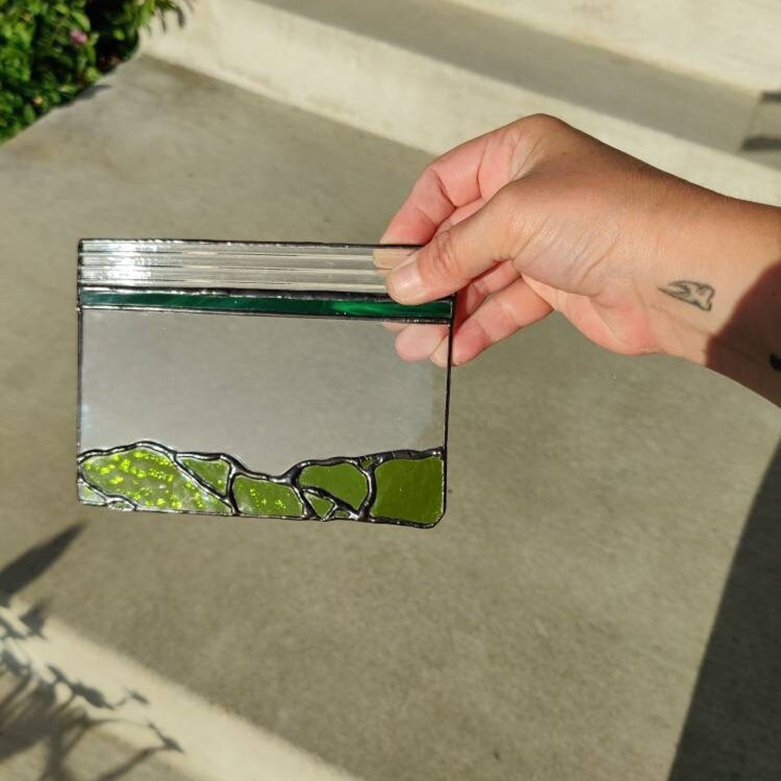 Stained Glass of a Quarter of Weed - Etsy