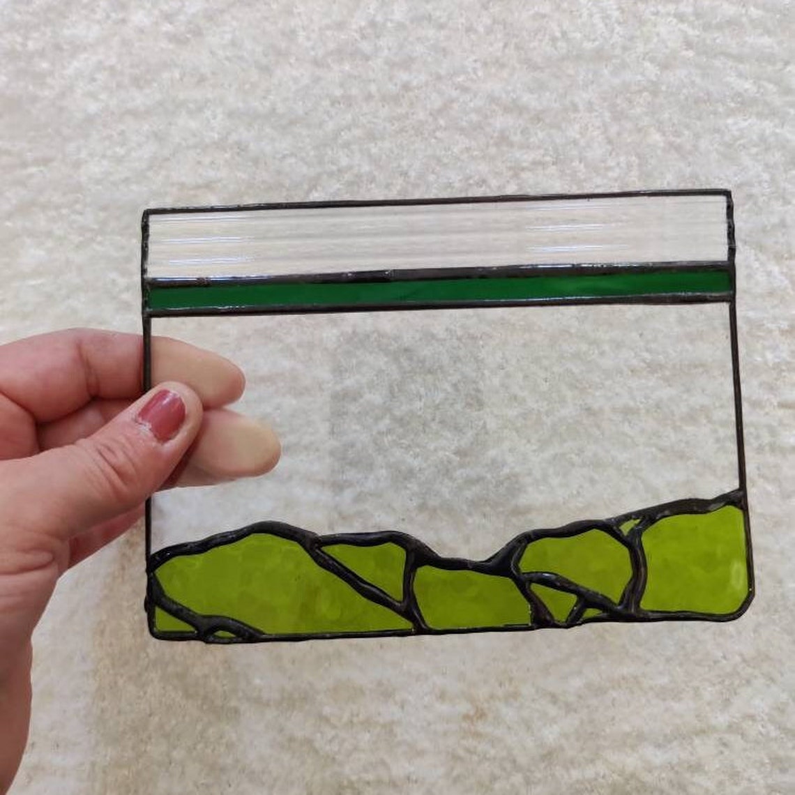 Stained Glass of a Quarter of Weed - Etsy