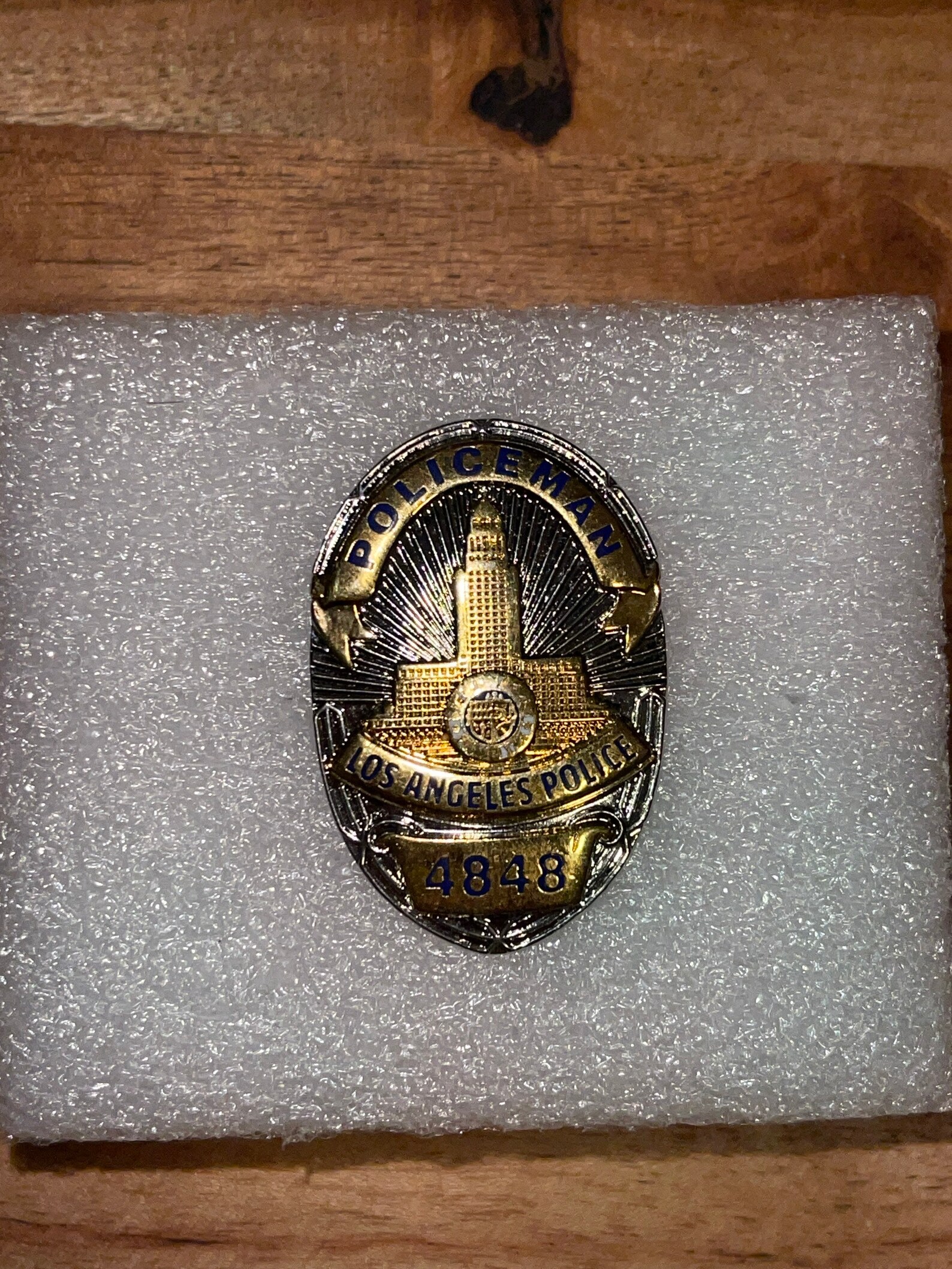 LAPD Policeman Pin w/ ID Number | Etsy