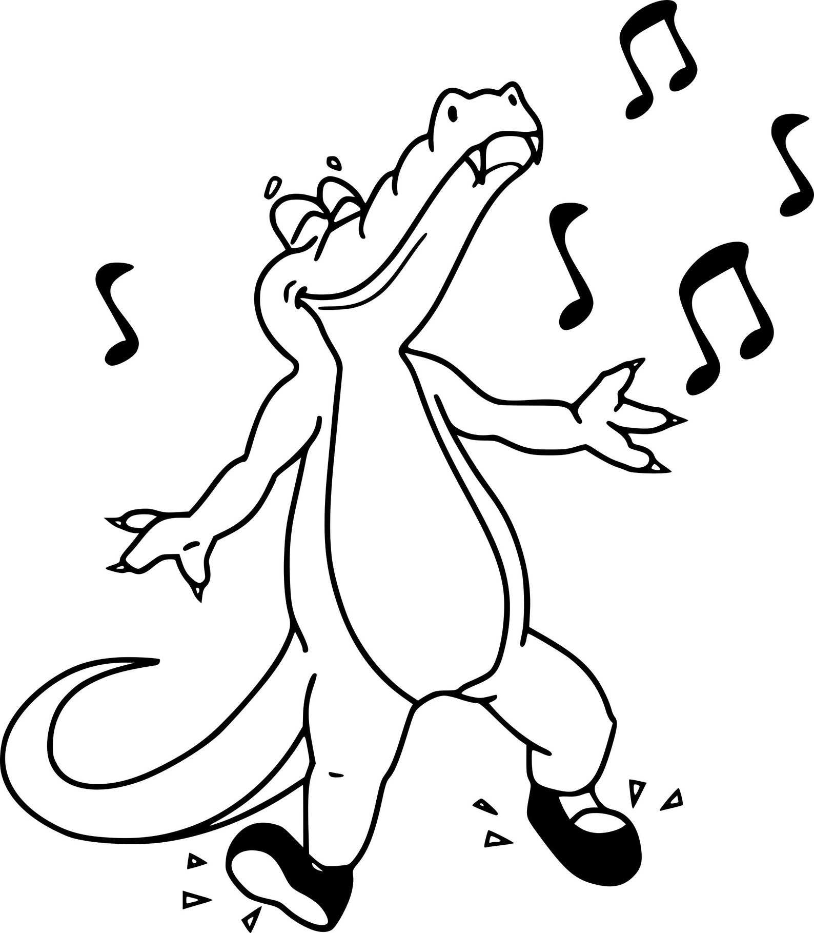Dancing Alligator Cartoon Svg - Etsy