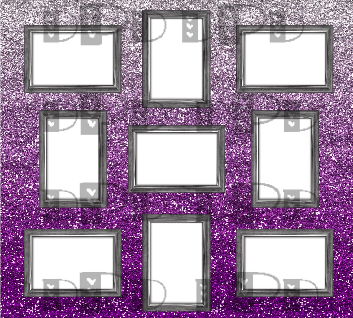 Collage Glitter Picture BUNDLE! 20 Oz Skinny Tumbler Sublimation ...