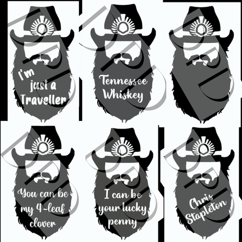 Chris Stapleton Silhouette Digital Download PNG File Traveller, Lucky ...