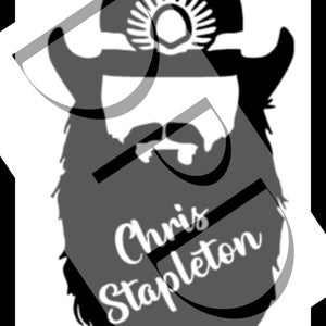 Chris Stapleton Silhouette Digital Download PNG File Traveller, Lucky ...