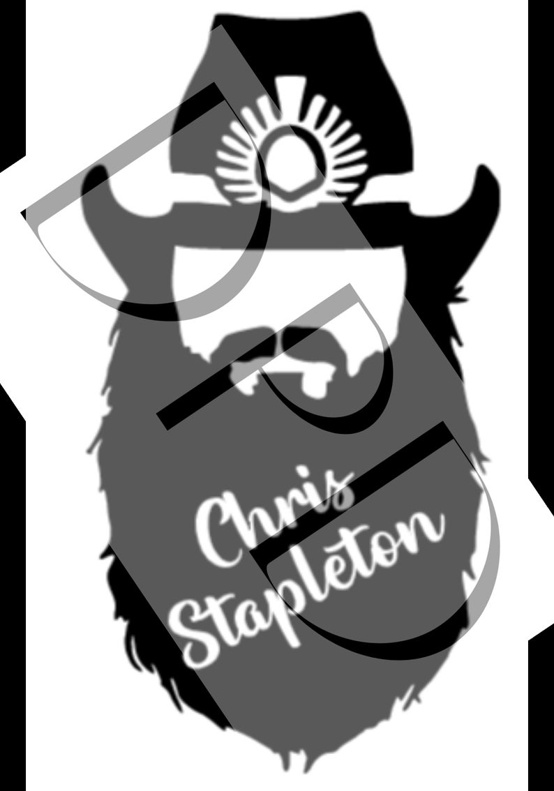 Chris Stapleton Silhouette Digital Download PNG File - Etsy