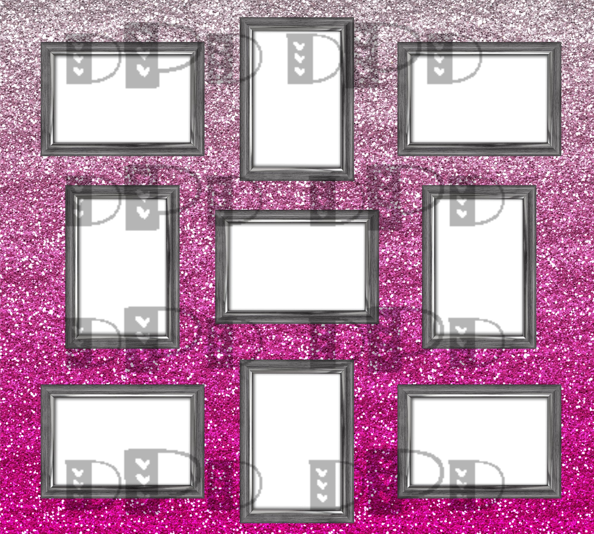 Collage Glitter Picture BUNDLE! 20 Oz Skinny Tumbler Sublimation ...