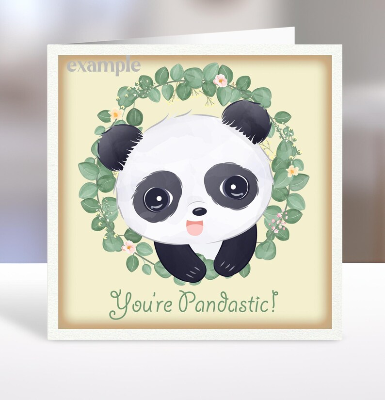 Printable Cute Animals & Funny Greetings Card Toppers in Two Sizes for ...