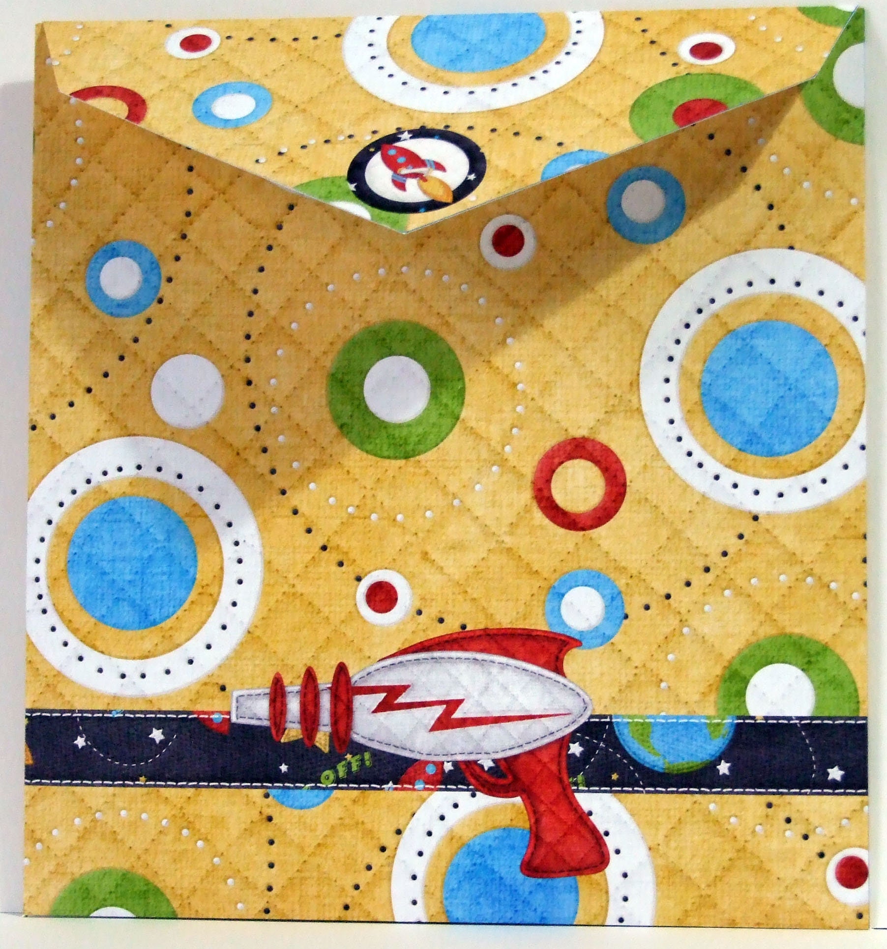 Printable Rocket Blast off Card Making Kit Space Male Birthday Digital ...